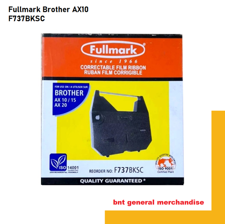Fullmark Brother Ax10 F737BKSC Compatible Typewriter Ribbon Correctable ...