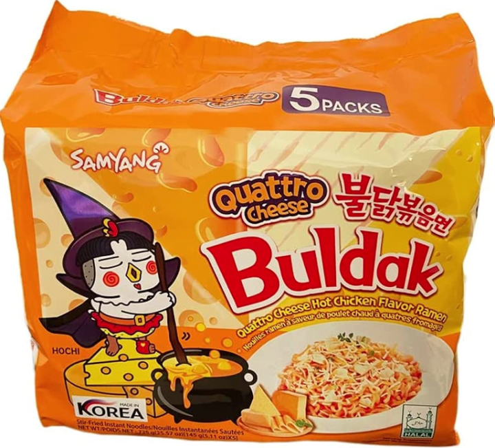 Samyang Buldak Quatro Cheese (5pcs in a pack) | Lazada PH