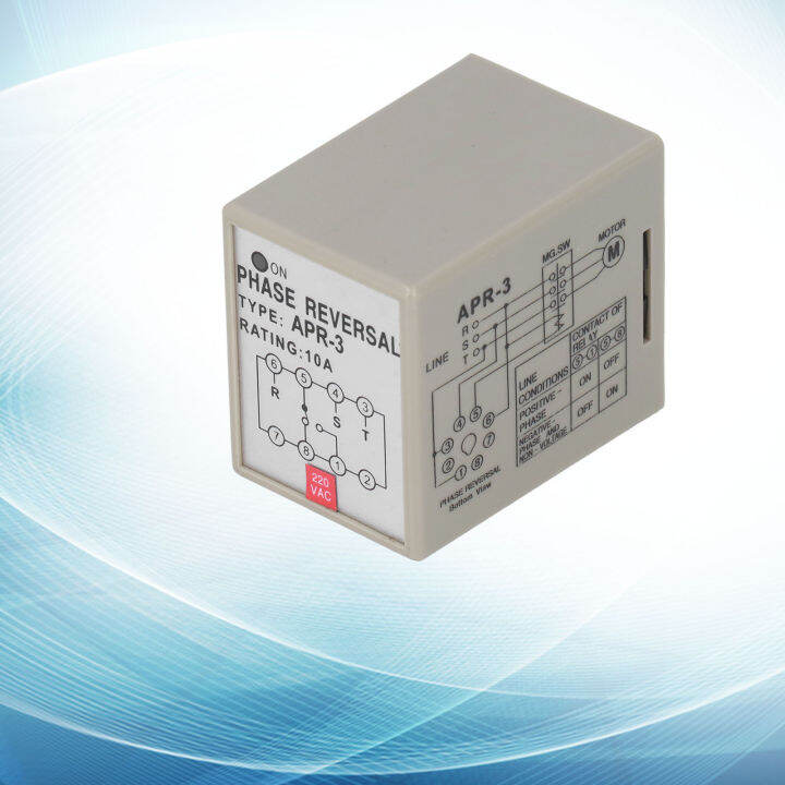 Phase Sequence Relay Phase Loss Protector Conversion Contact DIN Rail ...