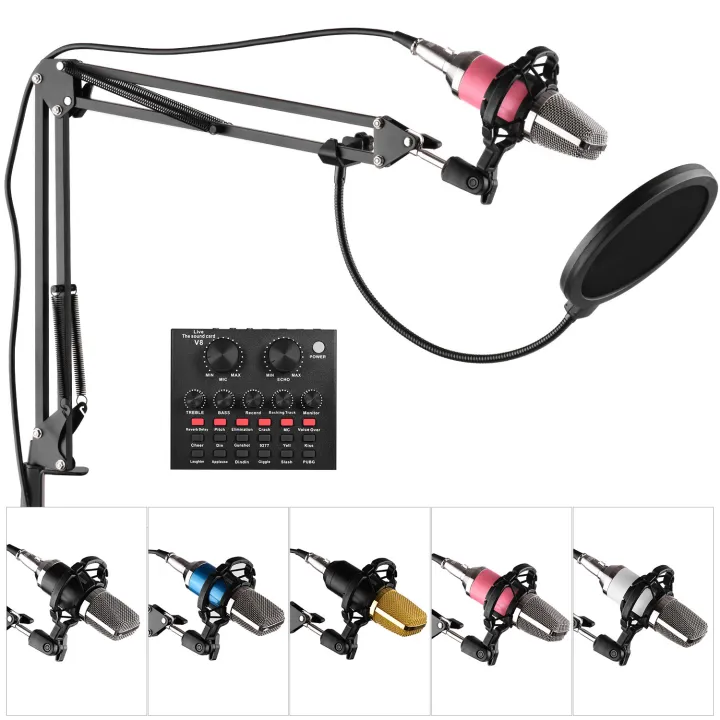 Professional Broadcasting Studio Recording Condenser Microphone Kit ...