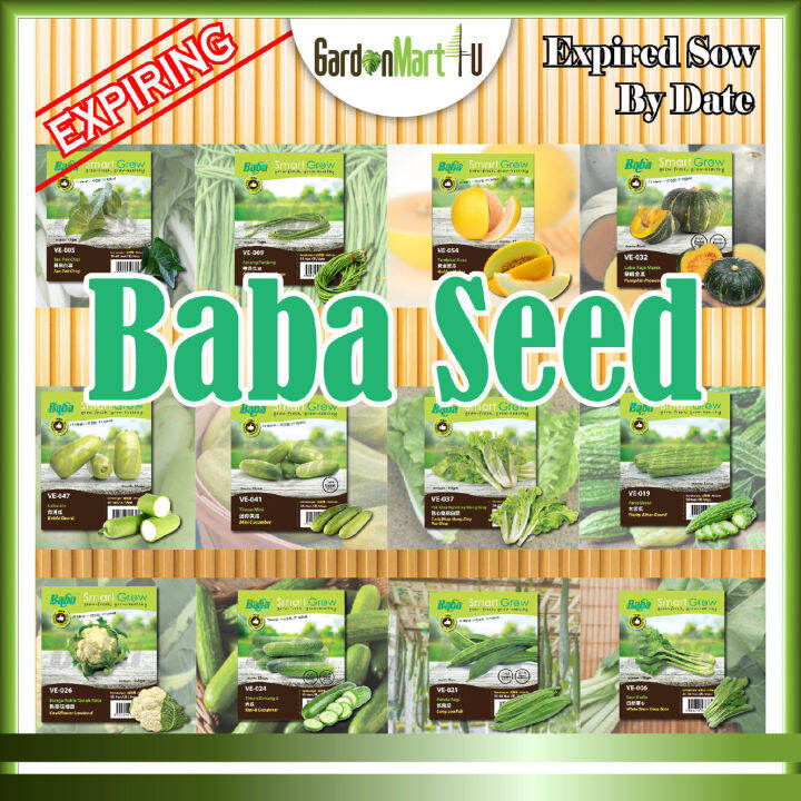 [Expiring] Baba Seed Vegetable Seed Biji Benih Sayuran Pelbagai Biji ...