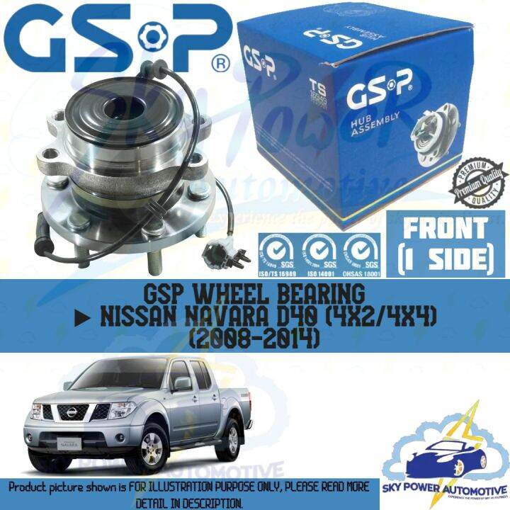 NISSAN NAVARA D40 (4X2/4X4) (2008-2014) GSP WHEEL BEARING (FRONT) | Lazada
