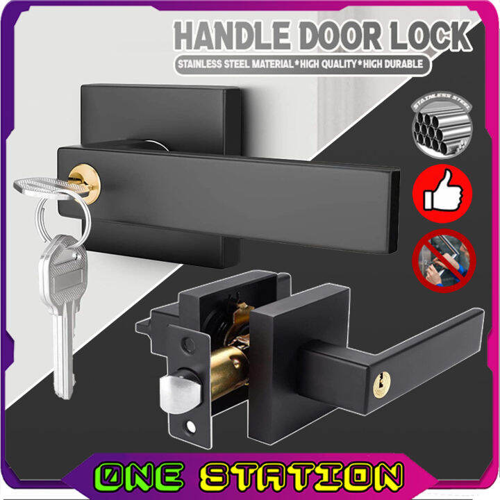 Square Tubular Cylindrical Lock square lever lock adjustable 60-70mm ...