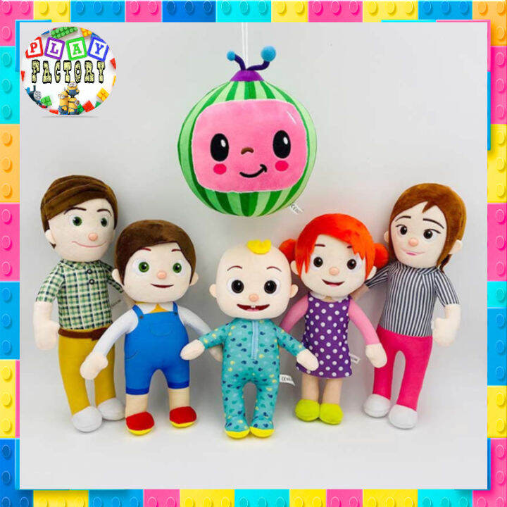 Play Factory - Cocomelon Plush Toy Soft Cartoon Family Cocomelon Doll ...