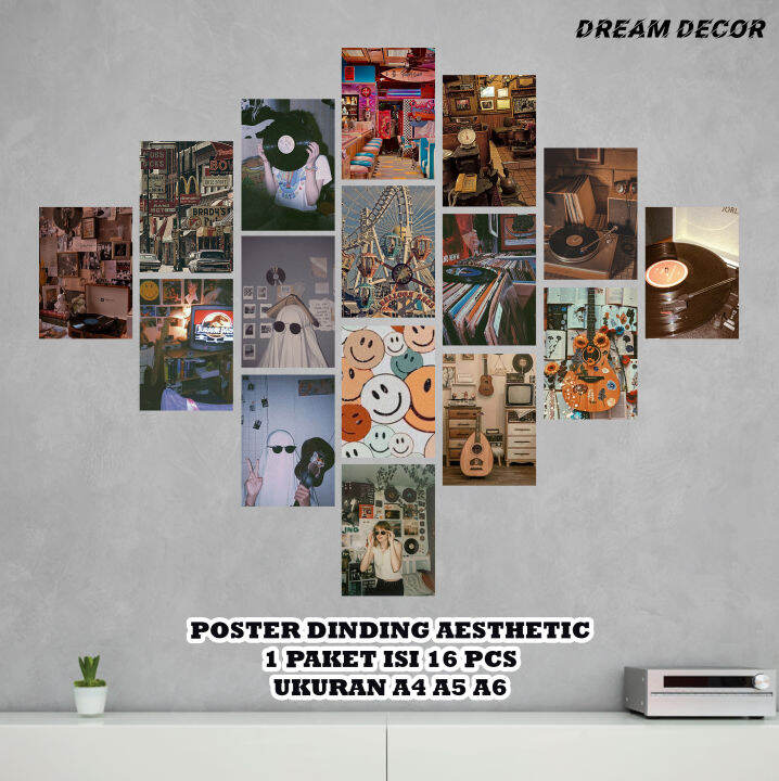 Poster Dinding Kamar Tema Aesthetic Kekinian Ukuran A4 A5 A6 Poster ...