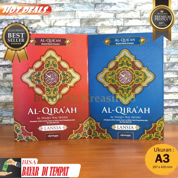Alquran Besar Al-Qira'ah Jumbo Lansia A3 - Alfasyam Quran, Jumbo Murah ...
