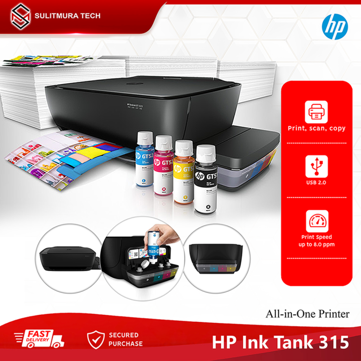 HP INK TANK 315 PRINTER ALL IN ONE | Lazada PH