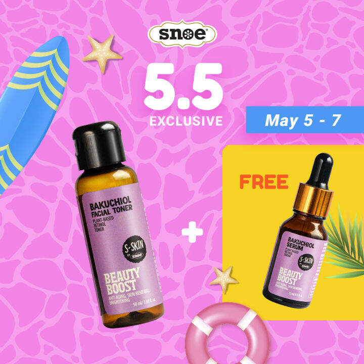 Snoe Bakuchiol Facial Toner Beauty Boost Plant Based Retinol Toner ...