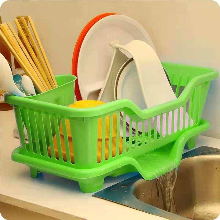 HMY Kitchen Shelves Plastic Dish Rack Dish Storage Rack Drain Dish Rack ...