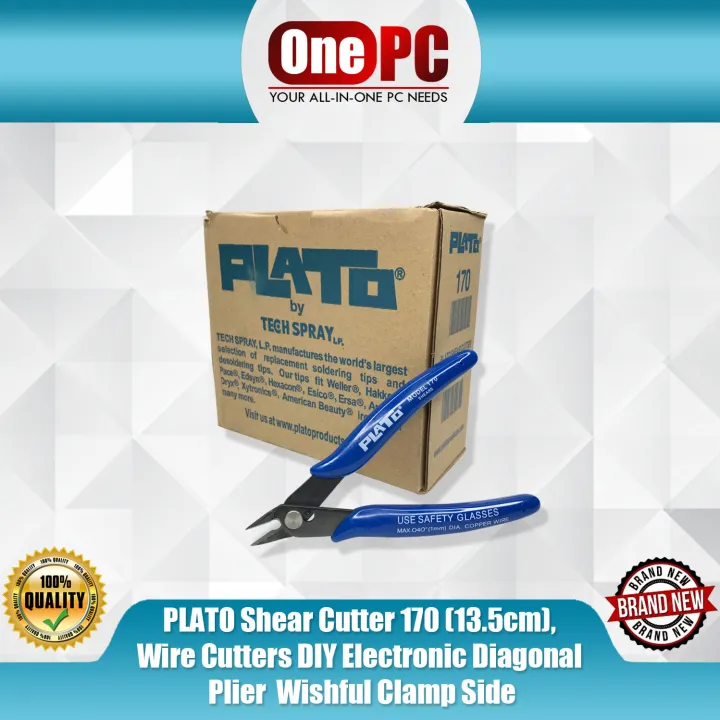 PLATO Shear Cutter 170 (13.5cm), Wire Cutters DIY Electronic Diagonal ...