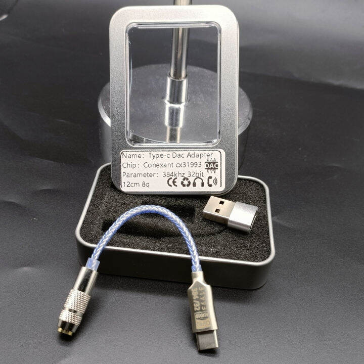 CX31993 USB TypeC DAC Portable Headphone Amp 3.5mm Output SNR 128dB PCM 32b384kHz HiFi Sound ...