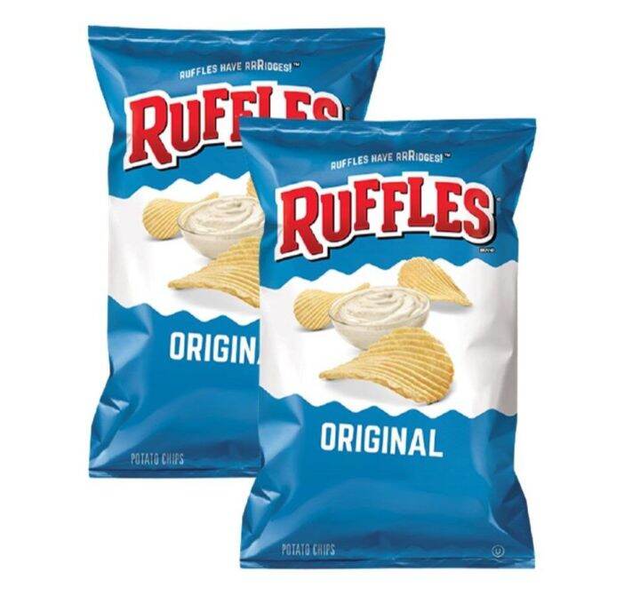 Ruffles Original (USA Imported) รัฟเฟิล มันฝรั่งทอด รสอออริจินัล 184g. (แพคคู่) | Lazada.co.th