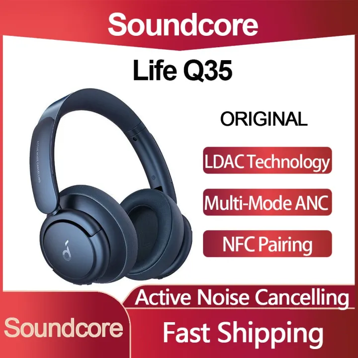 Original Anker Soundcore Life Q35 Wireless Bluetooth Headset ANC Active ...