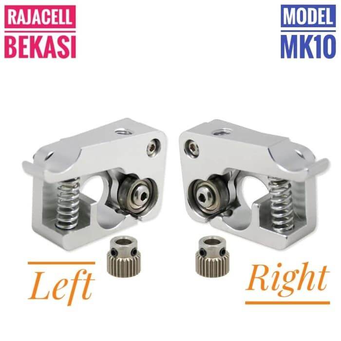 MK10 Metal Extruder Kit 1.75mm Filament Drive Feeder Extrusion Gear ...