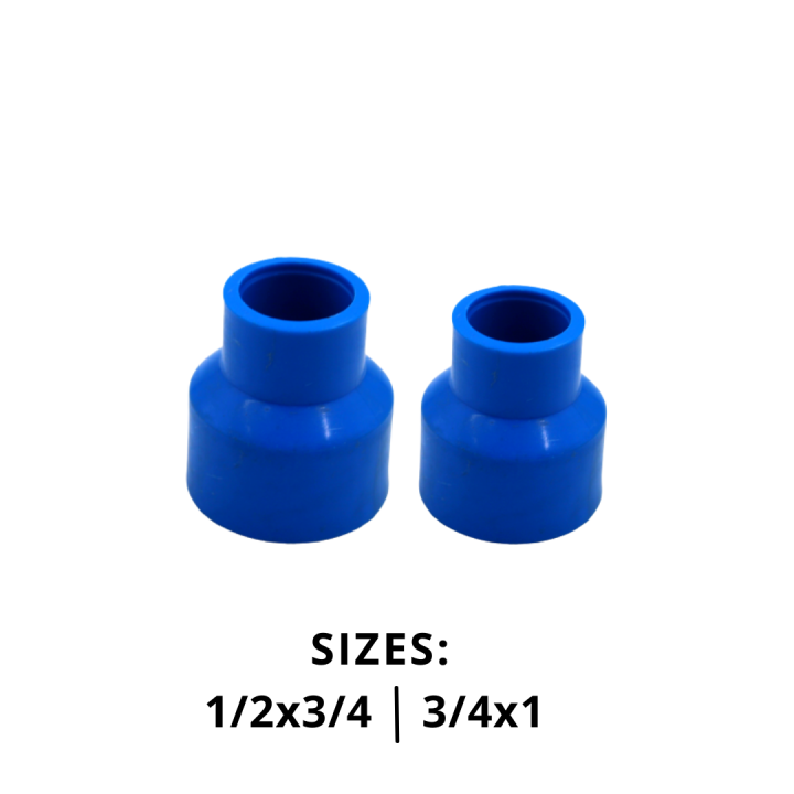 PVC BLUE REDUCER 1/2X3/4 , 3/4X1 | Lazada PH