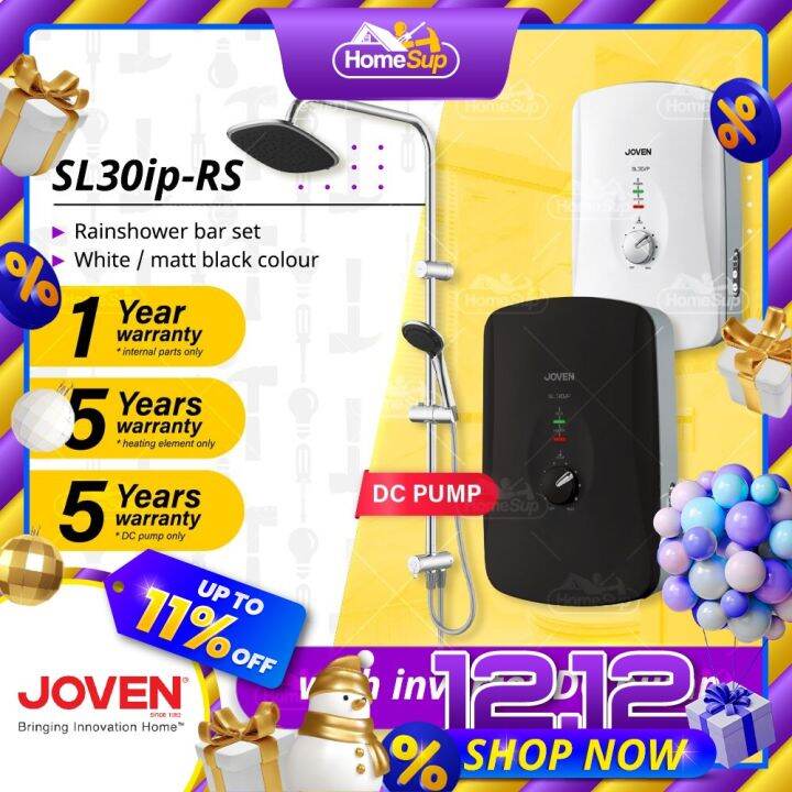 JOVEN Instant Water Heater SL30iP-RS with inverter DC Pump with Rain ...