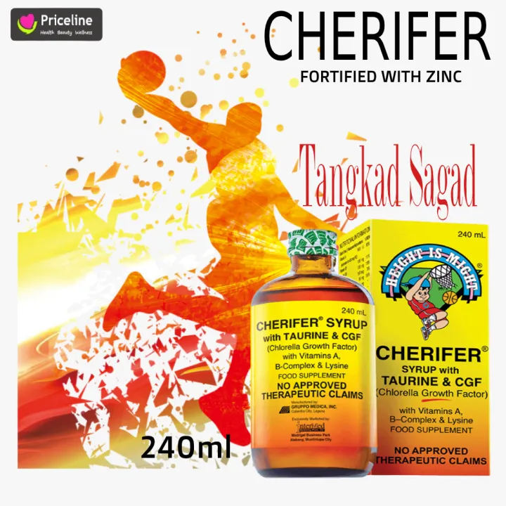 Authentic Cherifer Syrup Fortified with Zinc (240mL) | Lazada PH