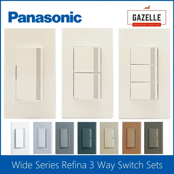 Panasonic Refina Wide Series 3 Way Switches (Multiple Colors Available ...