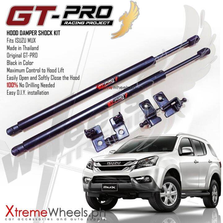 Isuzu Mux 2014 to 2024 GT-Pro Hood Damper Shock Kit ( mux accessories ...