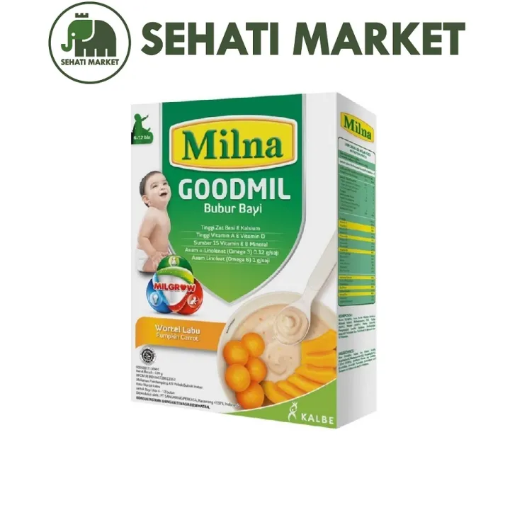 MILNA GOODMIL BUBUR BAYI WORTEL LABU 120gr | Lazada Indonesia