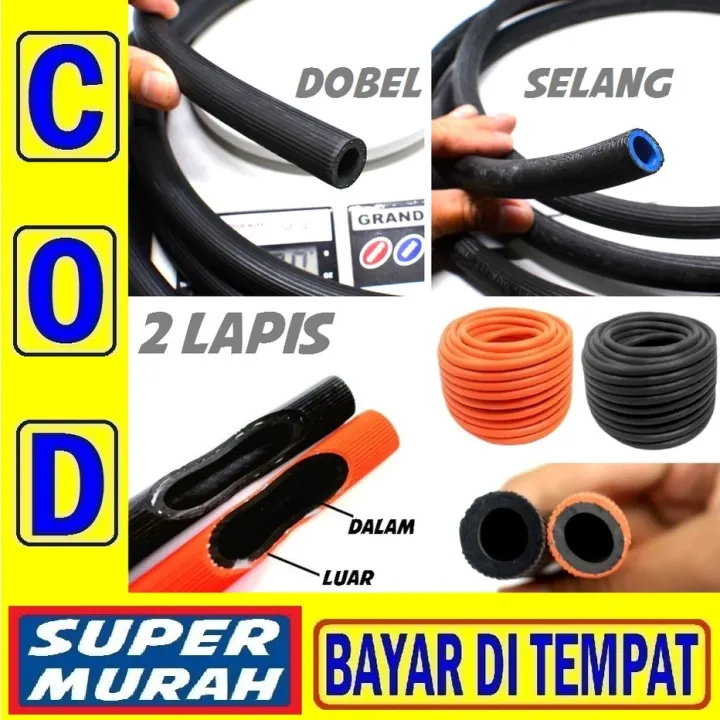 Selang Gas Hitam Sni Meteran Slang Regulator Kompor Gas Lpg Elpiji 2 ...