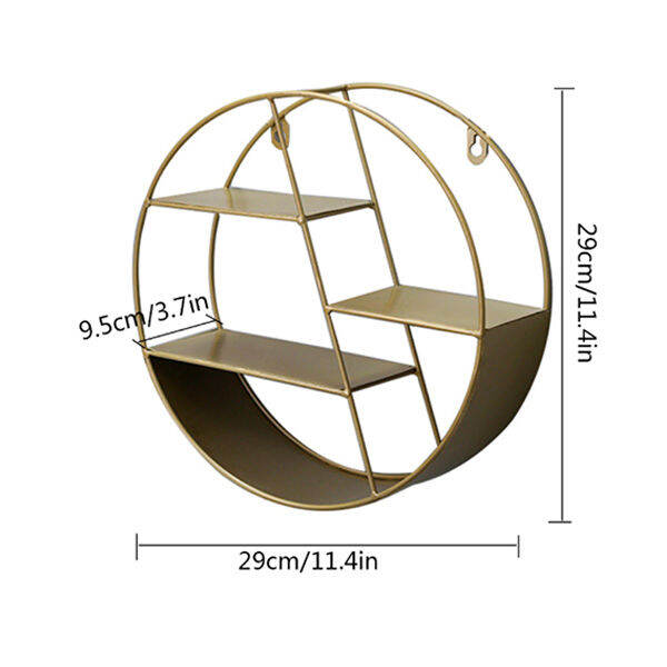 ROUND SHELF - Wall Mounted Shelves Rack ( 29CM Round Metal ) | Lazada PH