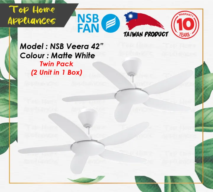 NSB VEERA CEILING BABY FAN DC MOTOR 42” (TWIN PACK) WITH REMOTE CONTROL ...
