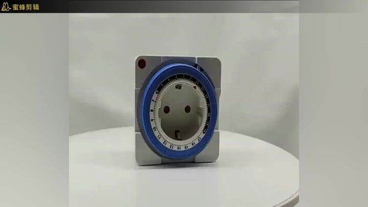 EU 24 Hours Timer Switch Timer Plug in Mechanical Grounded Programmable Smart Countdown loop ...