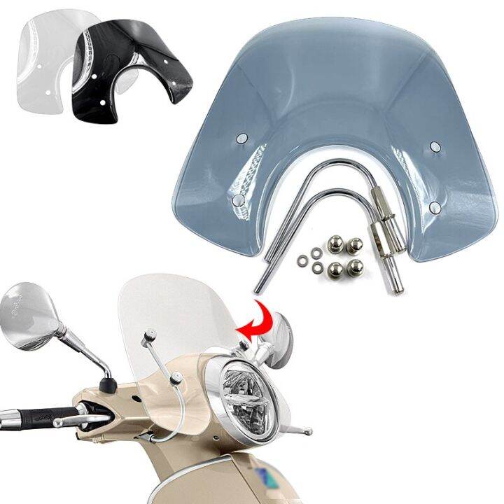 Scooter Windscreen Windshield Flyscreen Wind Screen Deflector Protector ...