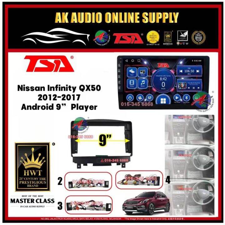 [ MTK 2+32GB ] TSA Nissan Infiniti QX50 2012 -2017 With Canbus Android ...