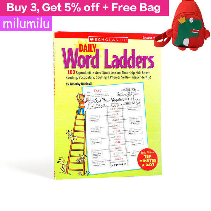 milumilu Daily Word Ladders: 100 Reproducible Word Study Lessons Grades ...