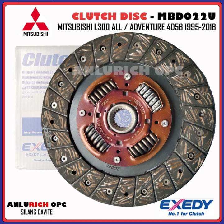 EXEDY CLUTCH DISC FOR MITSUBISHI L300 ALL / ADVENTURE 4D56 1995-2016 ...