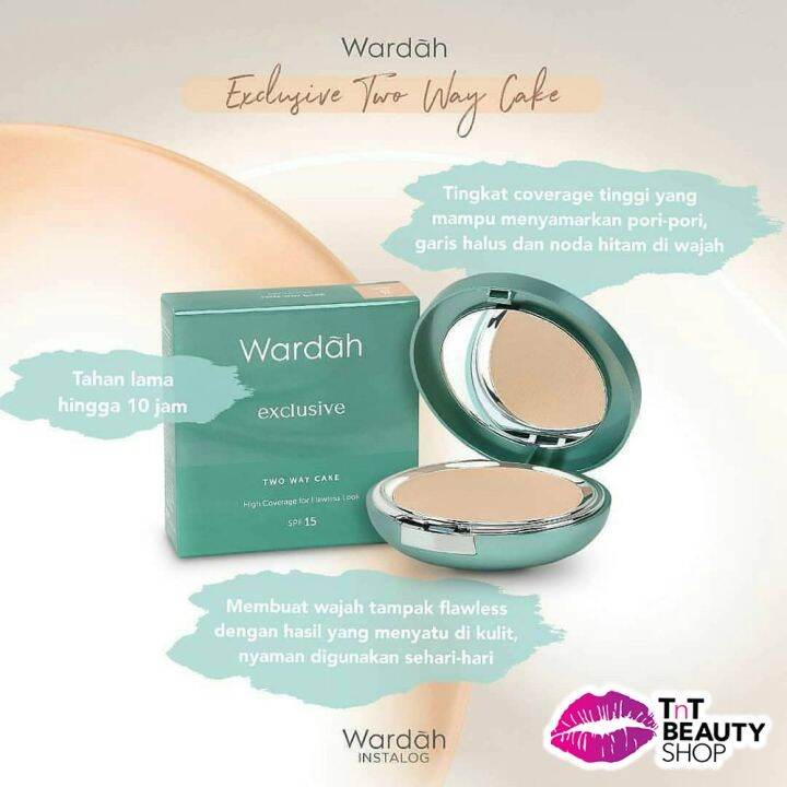 Wardah Exclusive Two Way Cake - Bedak Dengan Tingkat Coverage Tinggi ...
