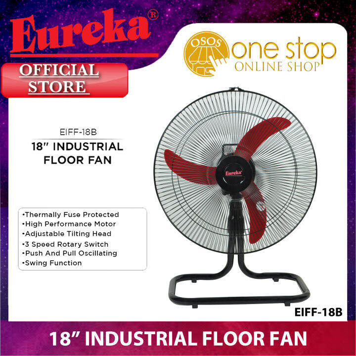 EUREKA Original 18" Industrial Floor Fan Electric Fan 70w EIFF-18B ...