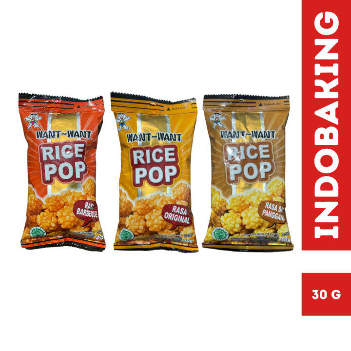 Want Want Rice Pop Original BBQ Sapi Panggang 30g | Lazada Indonesia