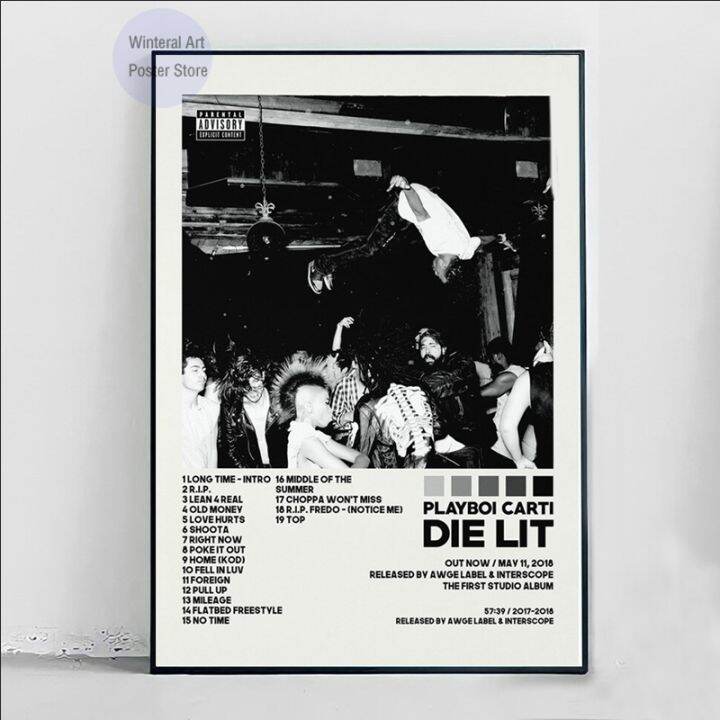{KUT Department Store} MT681 Playboi Carti Die Lit โปสเตอร์เพลง Star ...
