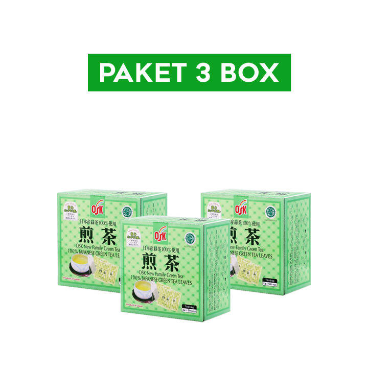 OSK Japanese Green Tea 50's paket 3 box | Lazada Indonesia