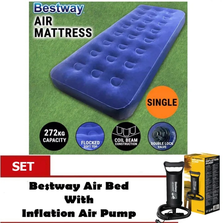 ACB Bestway Inflatable Air Bed Mattress Pavillo Camping Air Bed SINGLE / DOUBLE / QUEEN Size ...