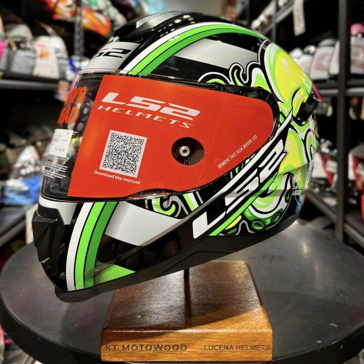 LS2 FF802 FLASH Graphics Full Face Single Visor Helmet w/ FREE EXTRA ...