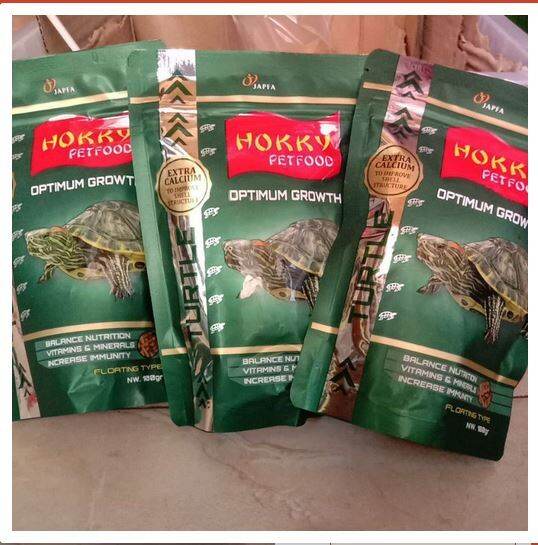 MAKANAN KURA KURA PELET HOKKY TURTLE HOKKY 100 GRAM OPTIMUM GROWTH ...