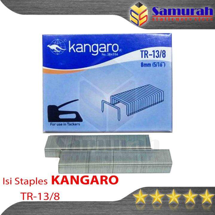 Isi Staples Tembak Kangaro TR 13/8 / Refill Gun Tacker 8mm 5/16 TR13-8 / Stapler Kangaroo TR-13 ...