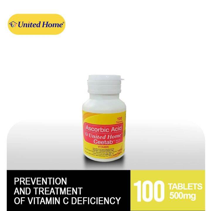 United Home Ceetab (Ascorbic Acid) 100 tablets (Vitamin C for Immunity ...