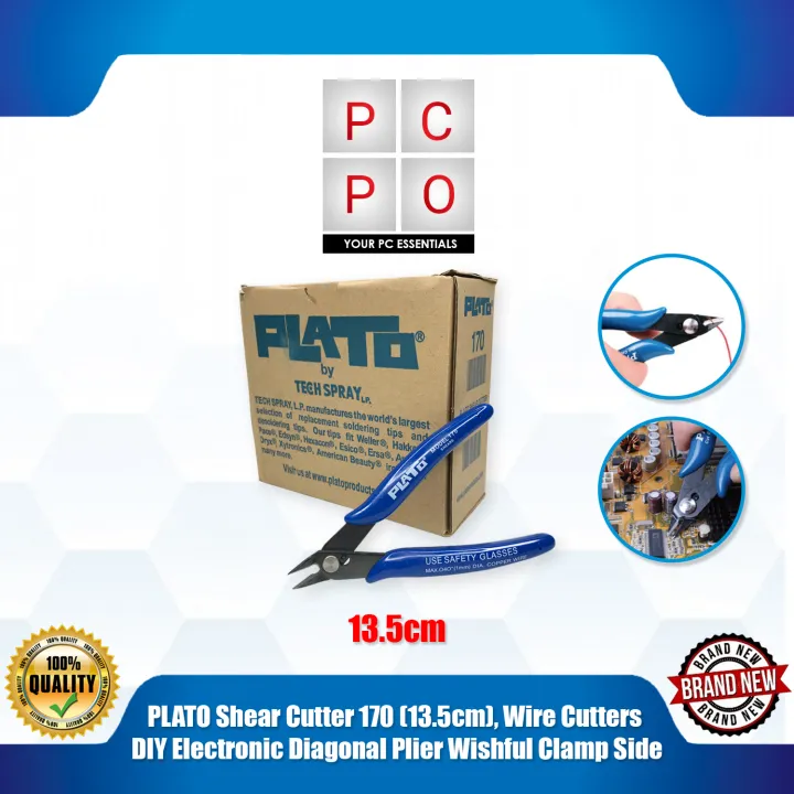 PLATO Shear Cutter 170 (13.5cm), Wire Cutters DIY Electronic Diagonal ...