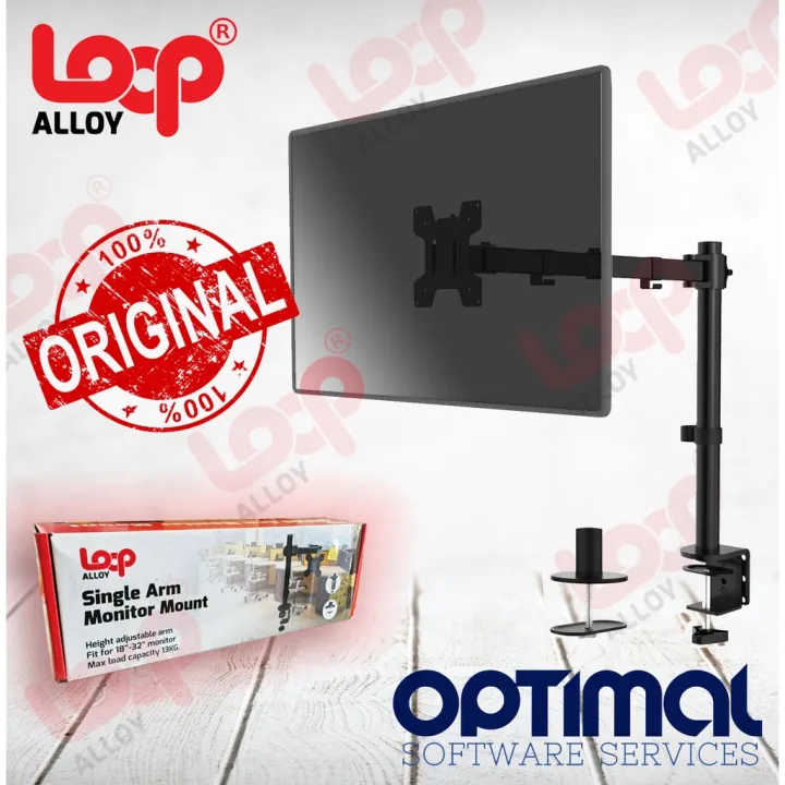 Loop Alloy Single Monitor Bracket Mount C-clamp and Grommet | Lazada PH