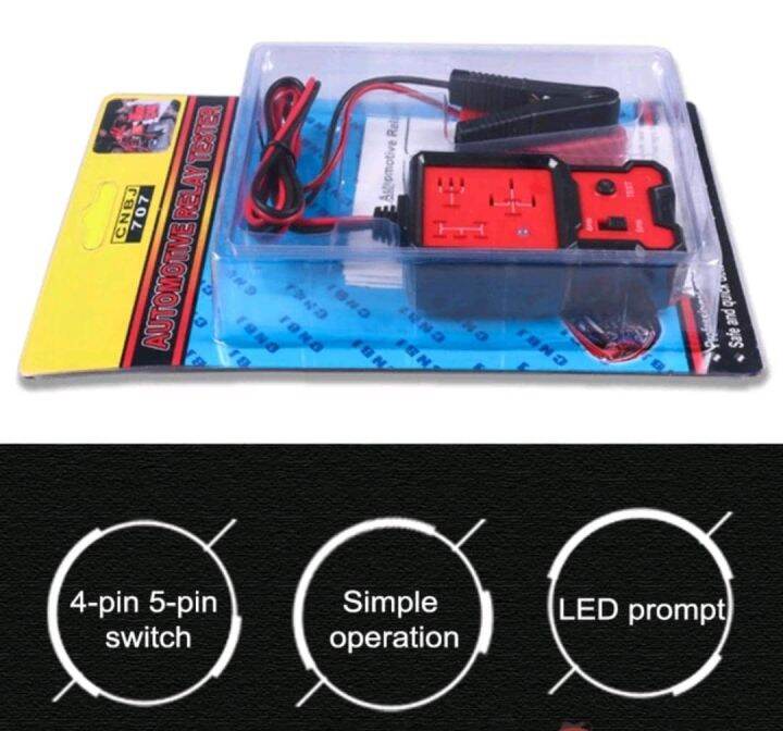 12V Automobile Relays Tester Detection Diagnostic Instrument with 1 ...