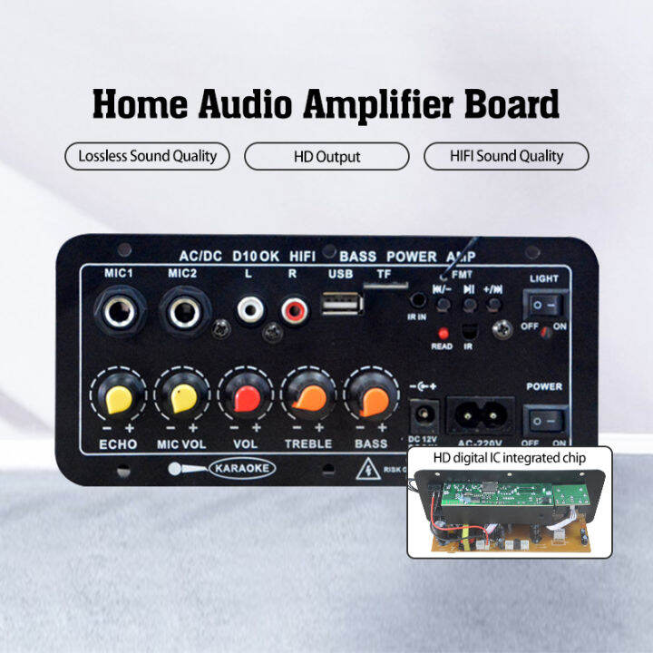 Bluetooth Digital USB TF Amplifier Board 220V 12V 24V Speaker Module ...