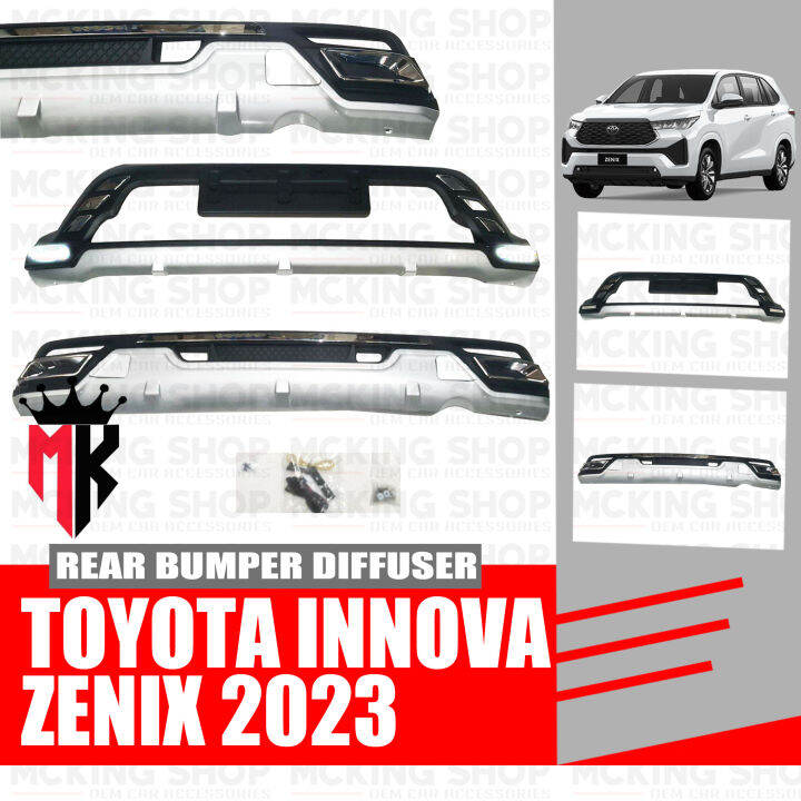 Toyota Innova Zenix 2023 Front and Rear Bumper Diffuser Nudge Protector ...