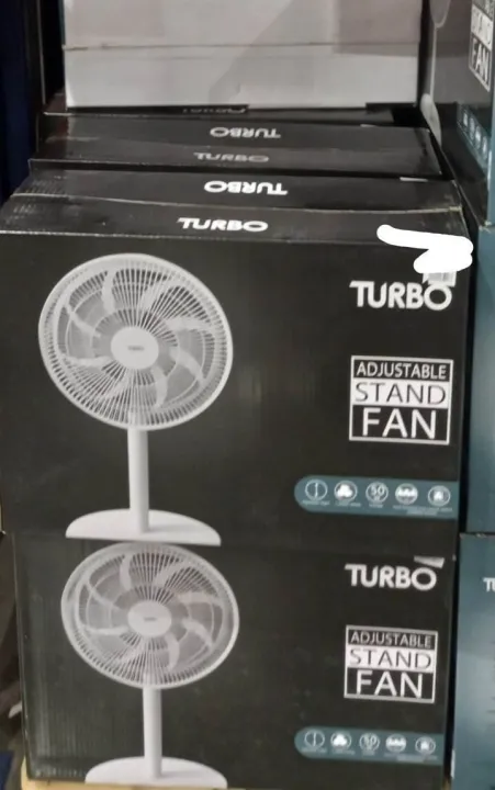 TURBO ADJUSTABLE STAND FAN 1 PIECE ONLY (Packaging may vary) | Lazada PH