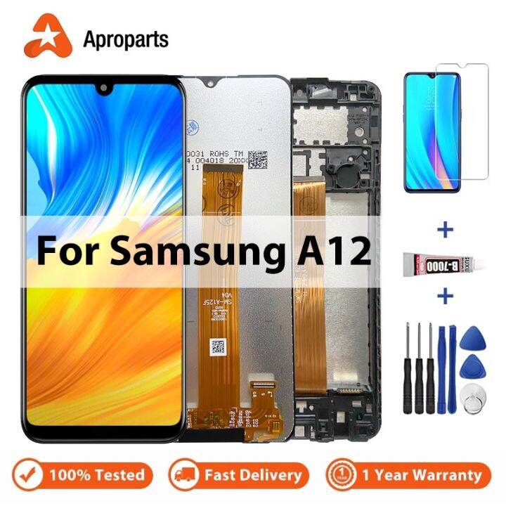 Original LCD For Samsung Galaxy A12 A125F / A12 Nacho A127 / A02 / M02 Display Touch Screen ...