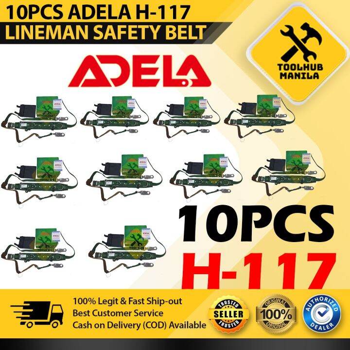 10pcs ADELA H117 (BEWARE OF FAKE!! NOT ADELE) H-117 Lineman Climbing Waist Position Safety Belt ...